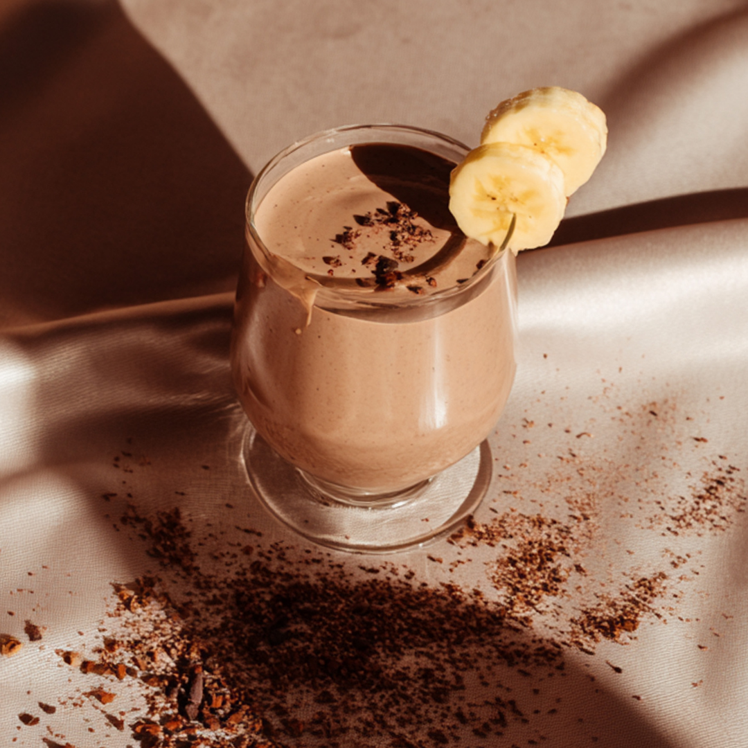 Chocolate Covered Banana Collagen Smoothie Recipe | Crushed Tonic ...