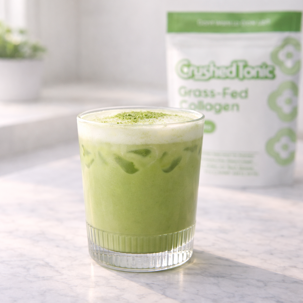 Matcha Collagen Latte: How to Make It Creamy Without Sugar – CRUSHED TONIC